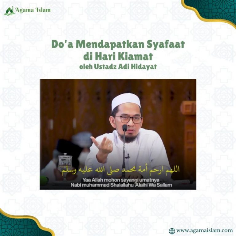 Do'a Mendapatkan Syafaat di Hari Kiamat - Agama Islam