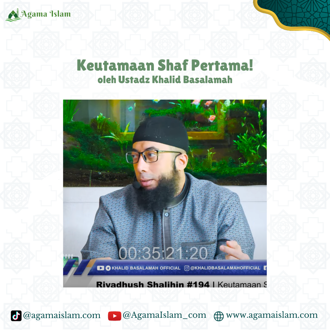 Keutamaan Shaf Pertama - Agama Islam